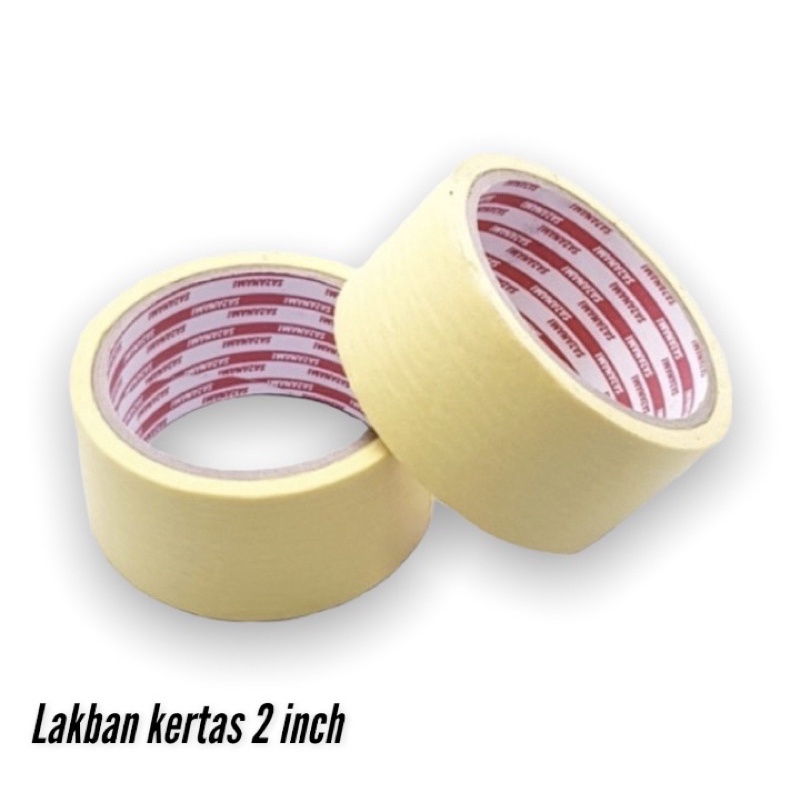 Jual Lakban kertas 2inch - lem kertas 2inch | Shopee Indonesia