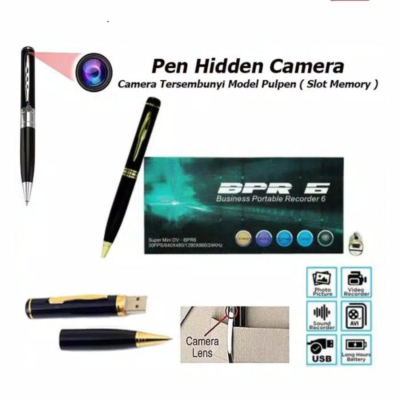 Jual [COD] Spy Camera Pen BPR 6 - Kamera Tersembunyi Model Pulpen ...