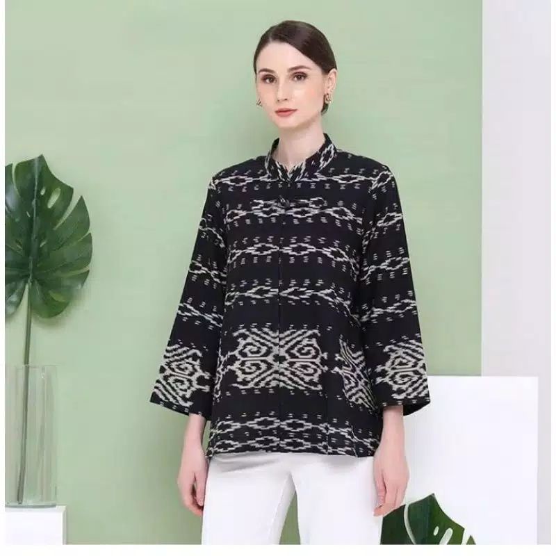 Jual Blus Tenun -Baju Tenun -Blouse Tenun | Shopee Indonesia