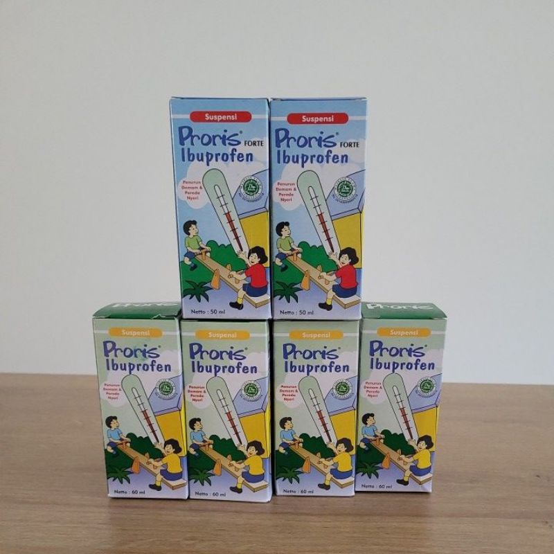 Jual Proris Sirup / Proris Forte Sirup Ibuprofen - Menurunkan Demam dan ...