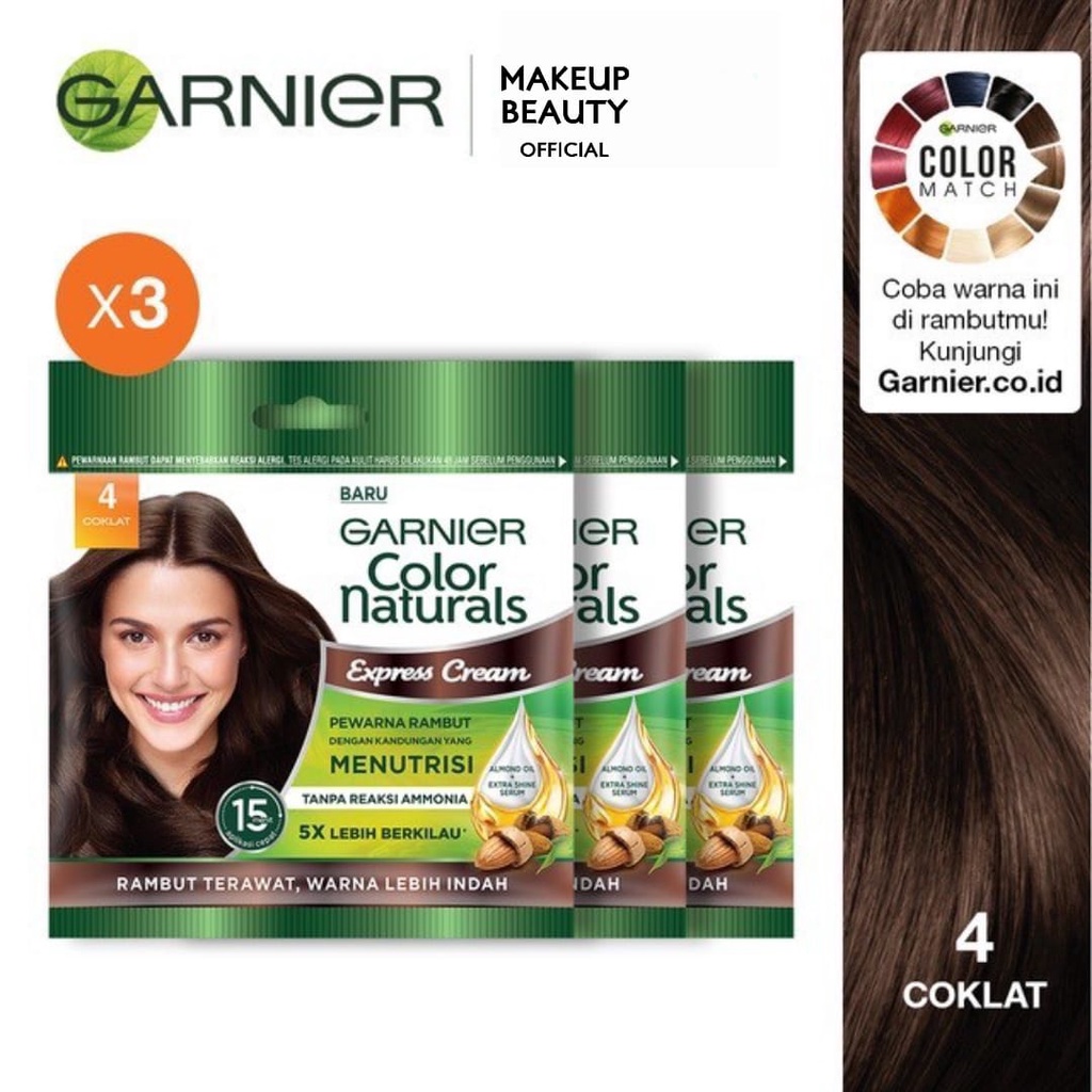 Jual GARNIER Color Natural Express Cream / Ultra Color Sachet | Shopee ...