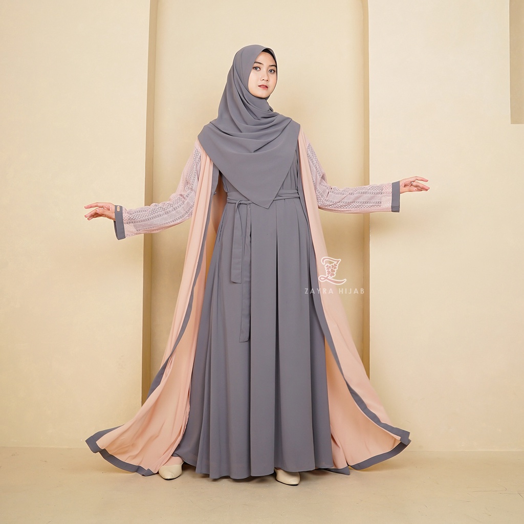 Jual ZAYRA HIJAB | SAVANA ABAYA | Gamis Wanita / Ukhti Set Outer Daily Syari Simpel Premium ...