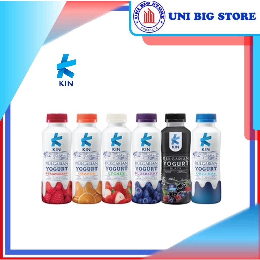 Jual Kin Bulgarian Yoghurt Black Original Leci Blueberry Strawberry ...