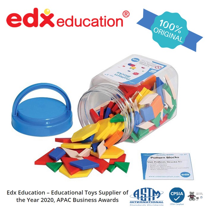 Jual Alat peraga matematika Edx Education Pattern Blocks | Shopee Indonesia