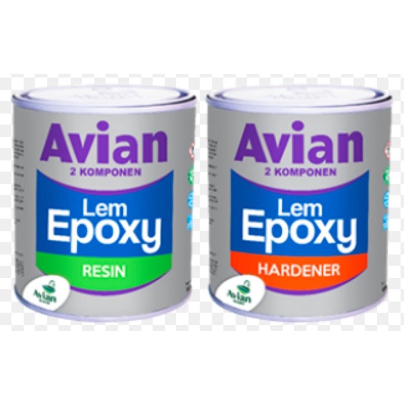 Jual Lem Epoxy Avian 2 Komponen Resin Hardener 1,6 Kg Set | Shopee Indonesia