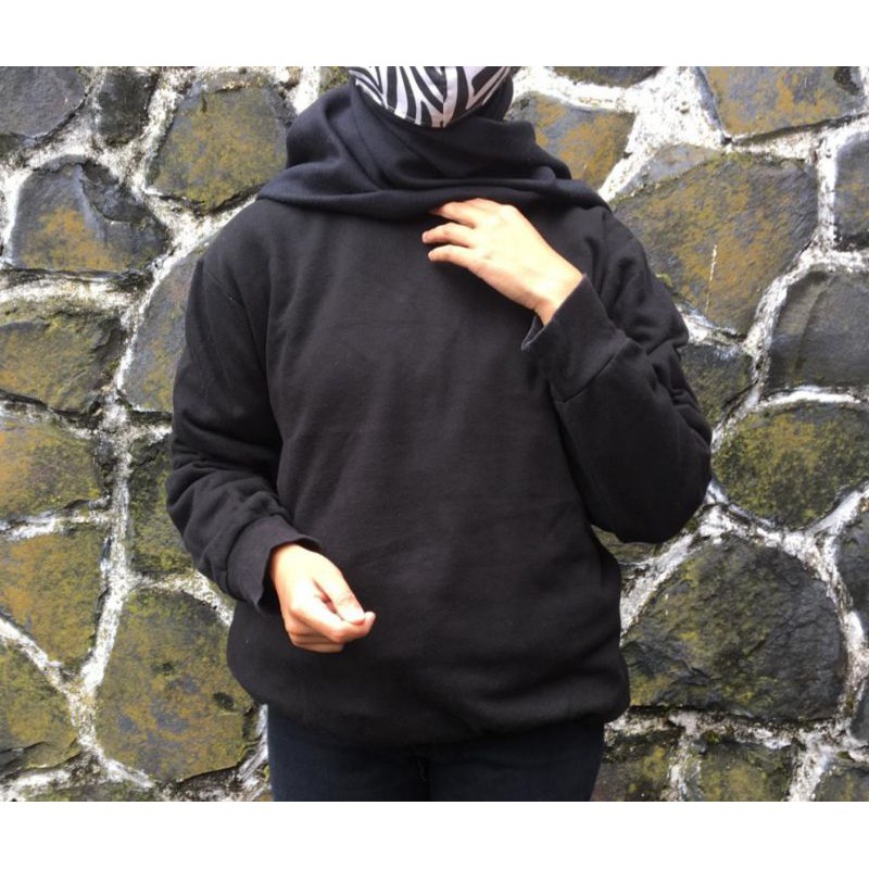 Jual SWEATER HITAM POLOS | Shopee Indonesia