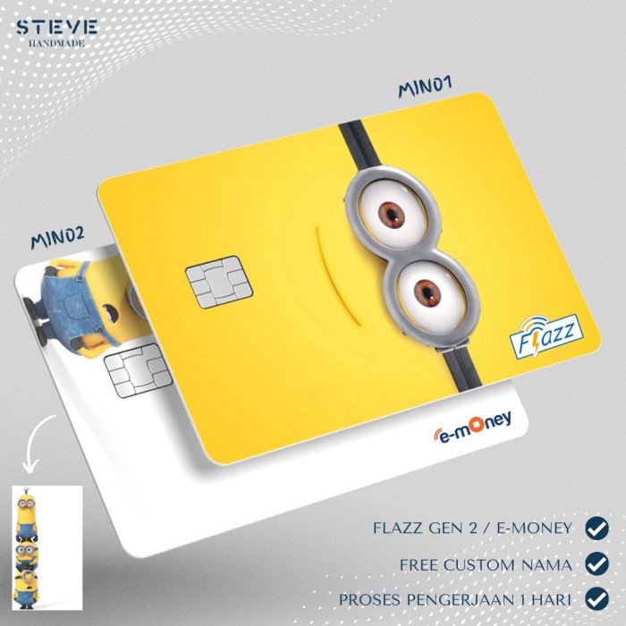 Jual Flazz Gen 2 Emoney Mandiri Custom Minions FG2006 EM2101 | Shopee ...
