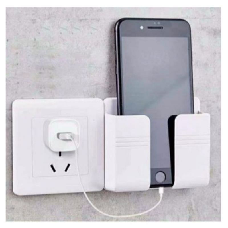 Jual Rak Hanger HP Dinding Holder Charger Tembok Tempat Handphone ...