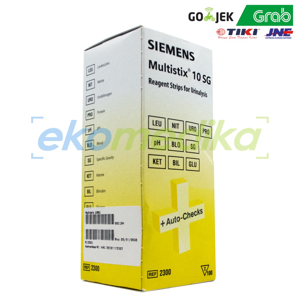 Jual URINE STRIP SIEMENS Multistix 10 Parameter 10 SG 100T - Urinalysis ...