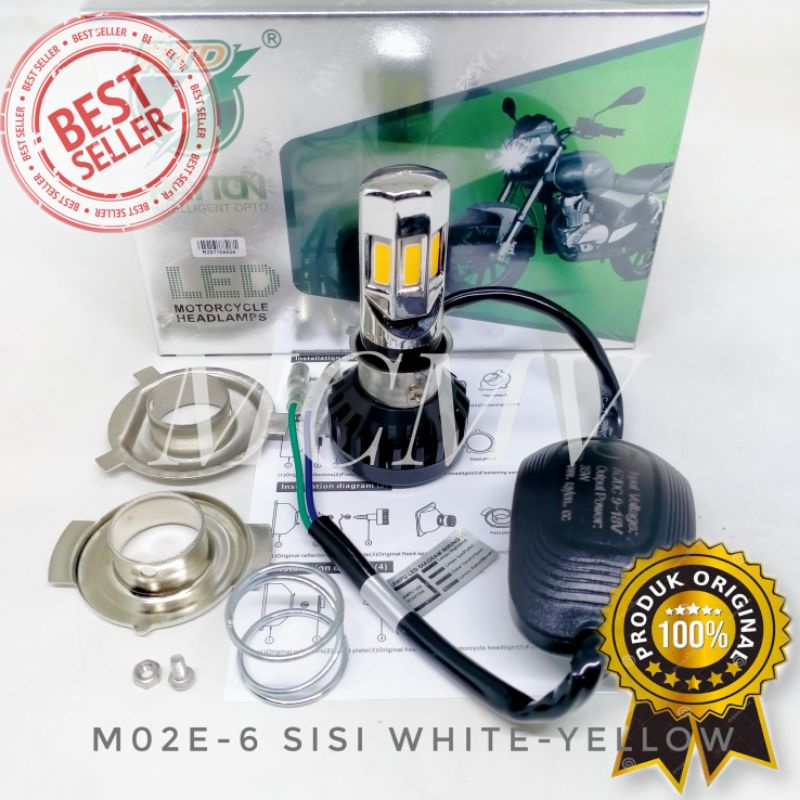 Jual [READY STOCK] LAMPU LED MOTOR RTD 6 SISI / 3 SISI 100% ORIGINAL GARANSI AC DC + KIPAS ...