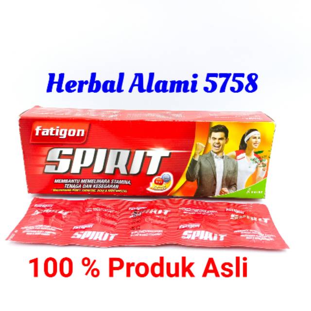Jual Fatigon Spirit 1 Strip - multivitamin menjaga stamina Tenaga ...