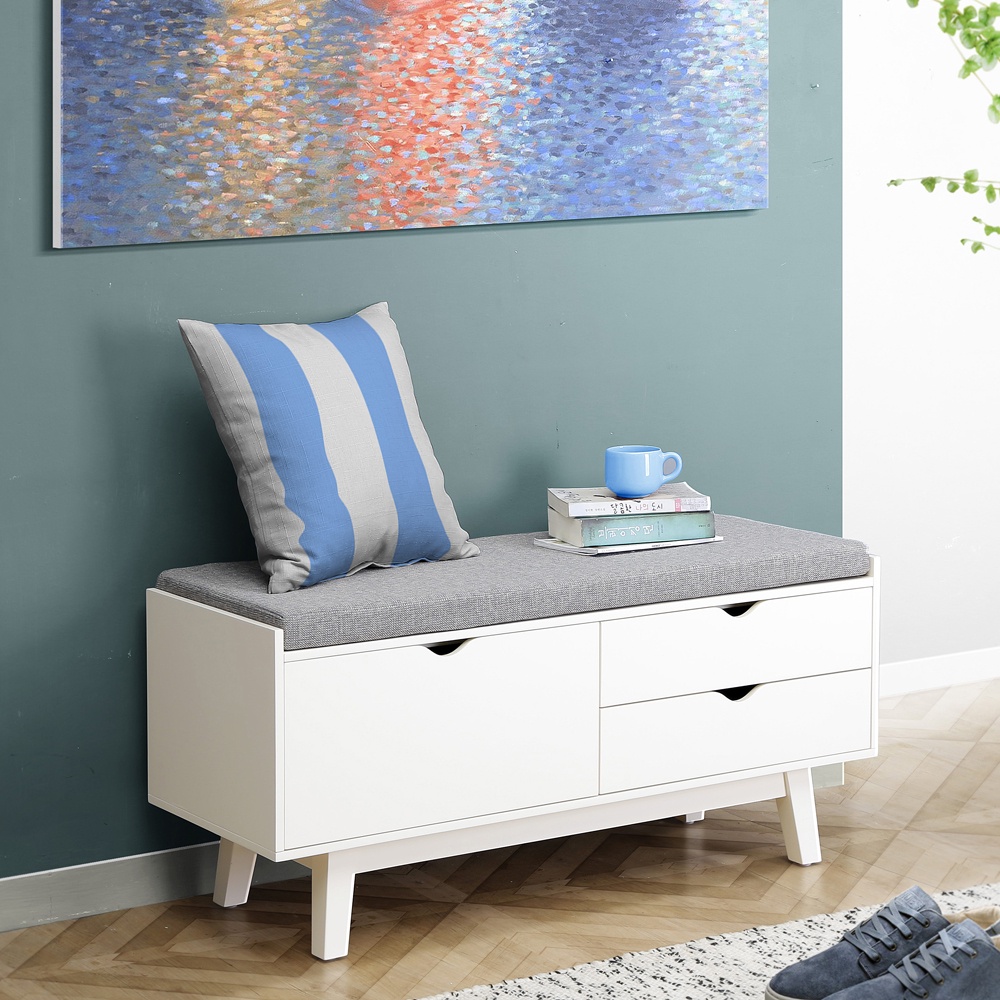 Jual IFURNHOLIC Bernard Bench | Storage Bench | Kursi Penyimpanan | Kursi Storage | Shopee Indonesia