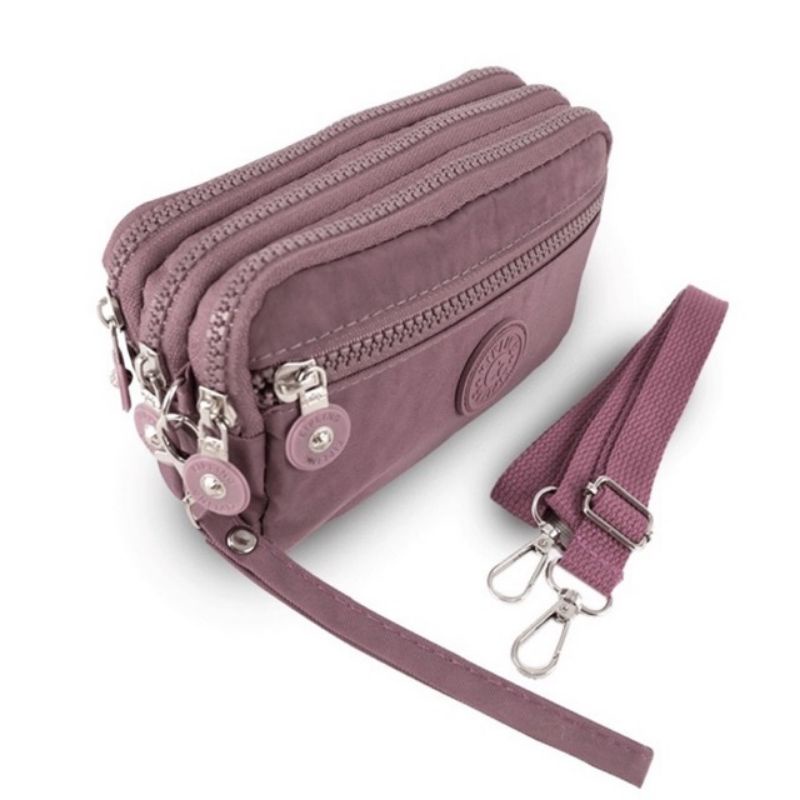 Jual Dompet hp KP 9002 wanita dompet hp selempang nylon 4 reslecting ...