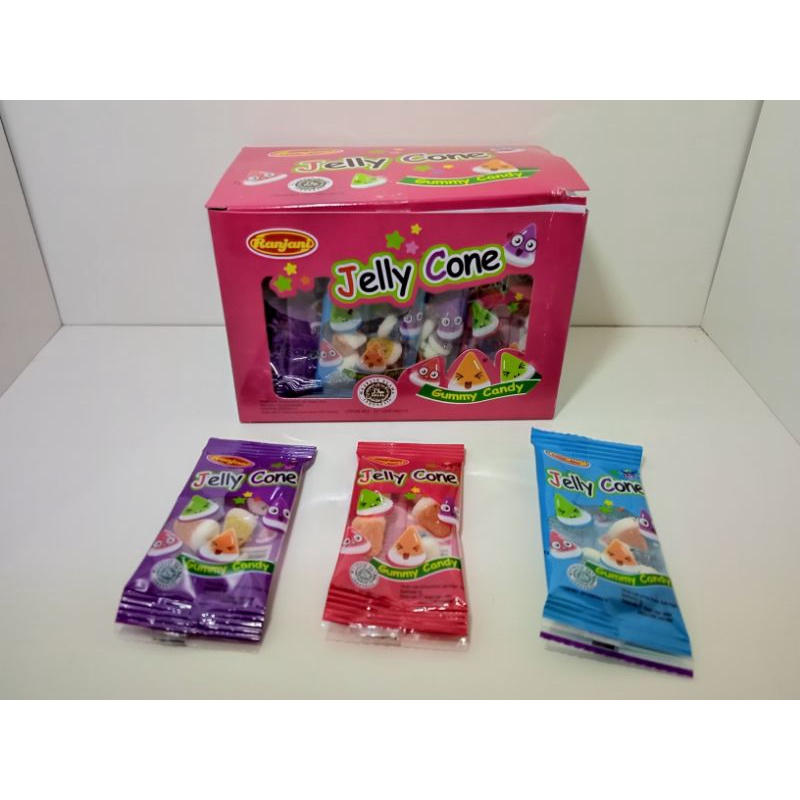 Jual permen jelly cone gummy candy lunak ranjani isi 30pcs | Shopee ...