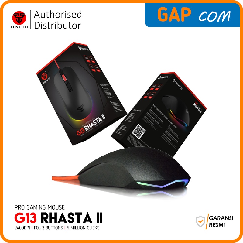 Jual Mouse Gaming Fantech G13 Rhasta II RGB Gaming Mouse Pro | Shopee ...