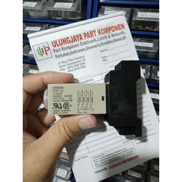Jual timer delay TDR AC 220V 5A H3Y-4 original Omron + socket | Shopee ...