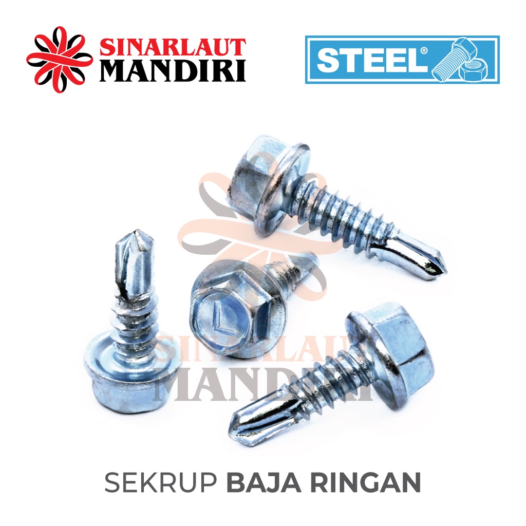 Jual Sekrup / Skrup Baja Ringan Putih 12 × 20 CTN | Shopee Indonesia