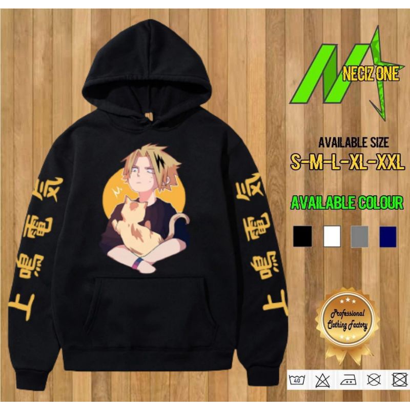 Jual DENKI KAMINARI & CAT ANIME JEPANG HOODIE MY HERO ACADEMIA MHA ...