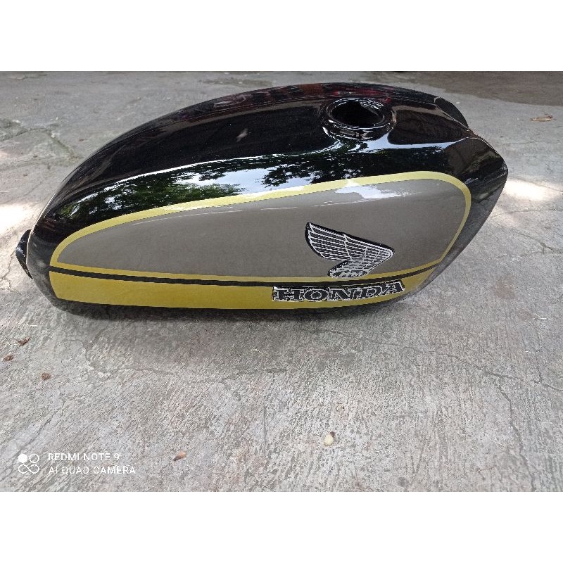 Jual Tanki cb 100,cb glatik warna hitam silver | Shopee Indonesia