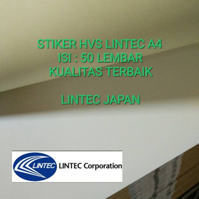 Jual Kertas stiker hvs LINTEC A4 ISI 50 LEMBAR | Shopee Indonesia
