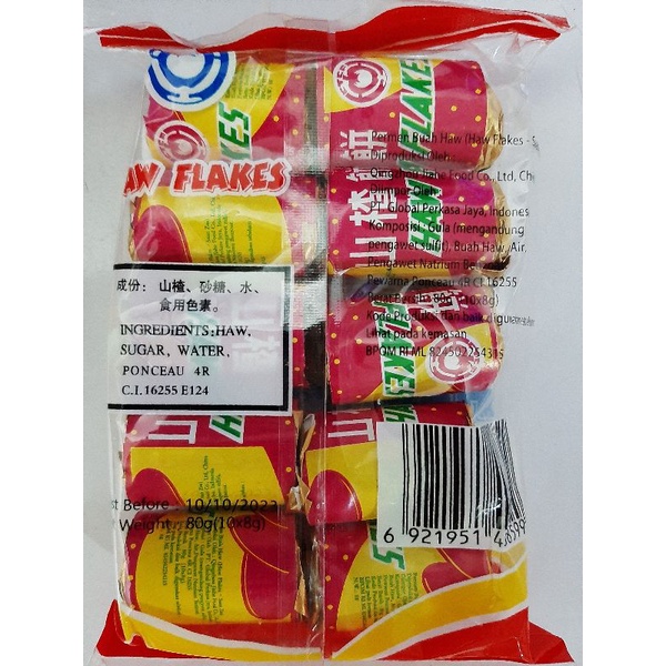 Jual Permen manisan sanca / san ca haw flakes kecil | Shopee Indonesia