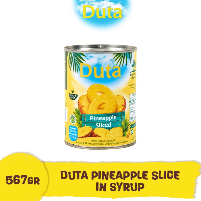 Jual Duta Pineapple Slice - Nanas Kaleng 567 gr | Shopee Indonesia