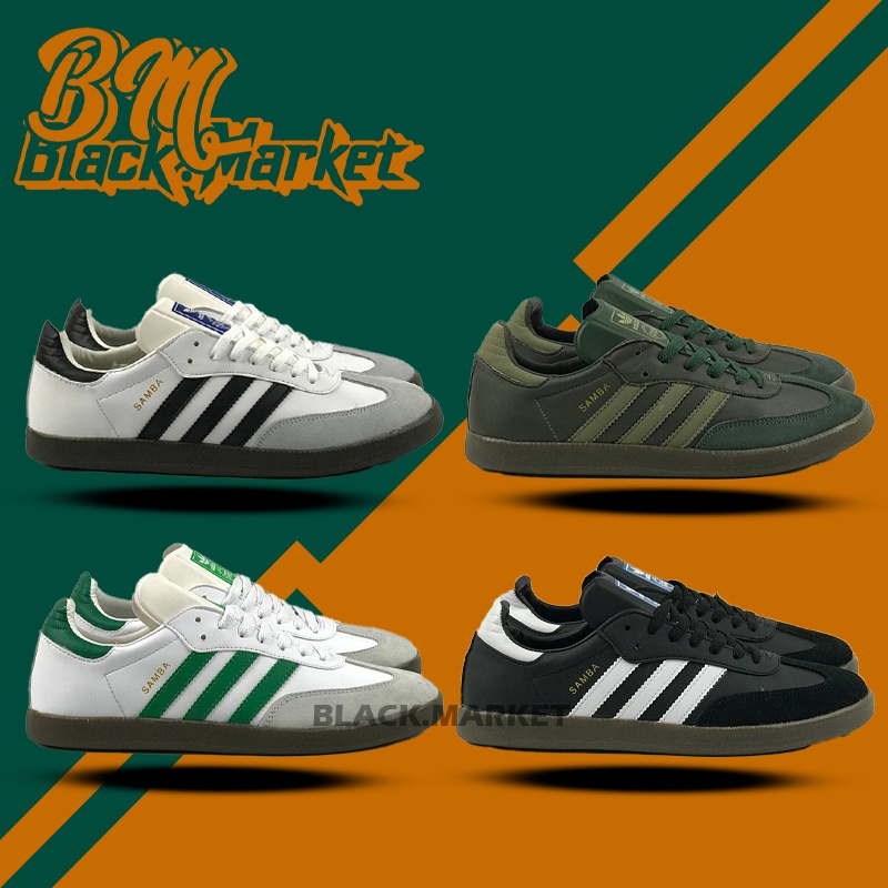 Jual (COD) SEPATU ADIDAS SAMBA OG BLACK WHITE SEPATU SNEAKERS PRIA ...