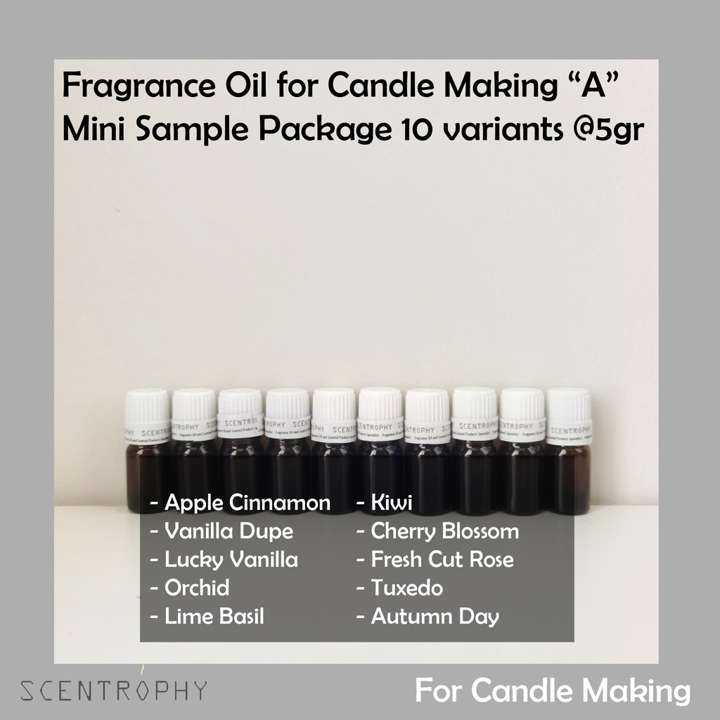 Jual Fragrance Oil Sample Package "A" for Candle Making | Shopee Indonesia