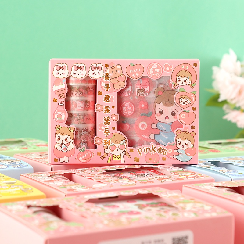 Jual Stiker 1 Set Box karakter Lucu Cute Jepang + Roll Stiker 6x6 ...