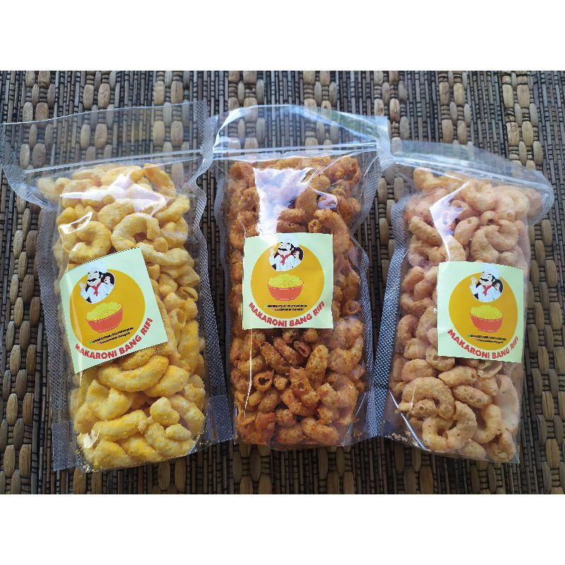 Jual Makaroni Bang Rifi Makaroni Panggang Kriuk Kriuk Rasa Pedas, Keju ...