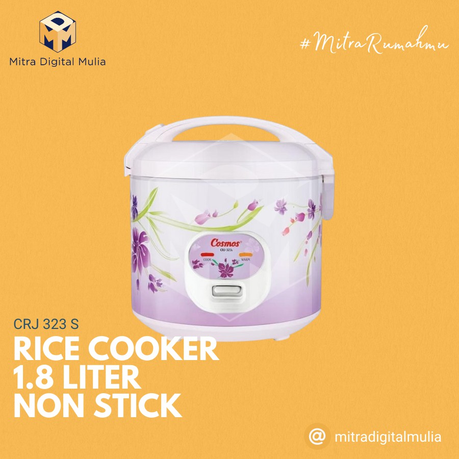 Jual Cosmos CRJ 323 S Rice Cooker 3 in 1 1.8 Liter CRJ323S Magic Com ...
