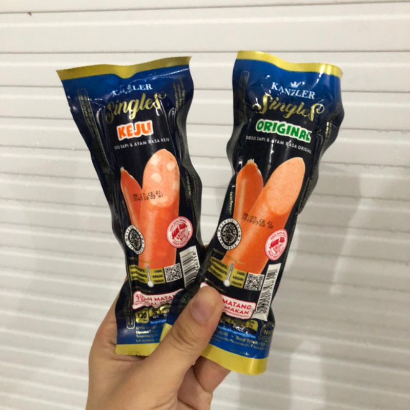 Jual Kanzler Sosis Singles Siap Makan Original Keju Spicy Mini 65gr ...