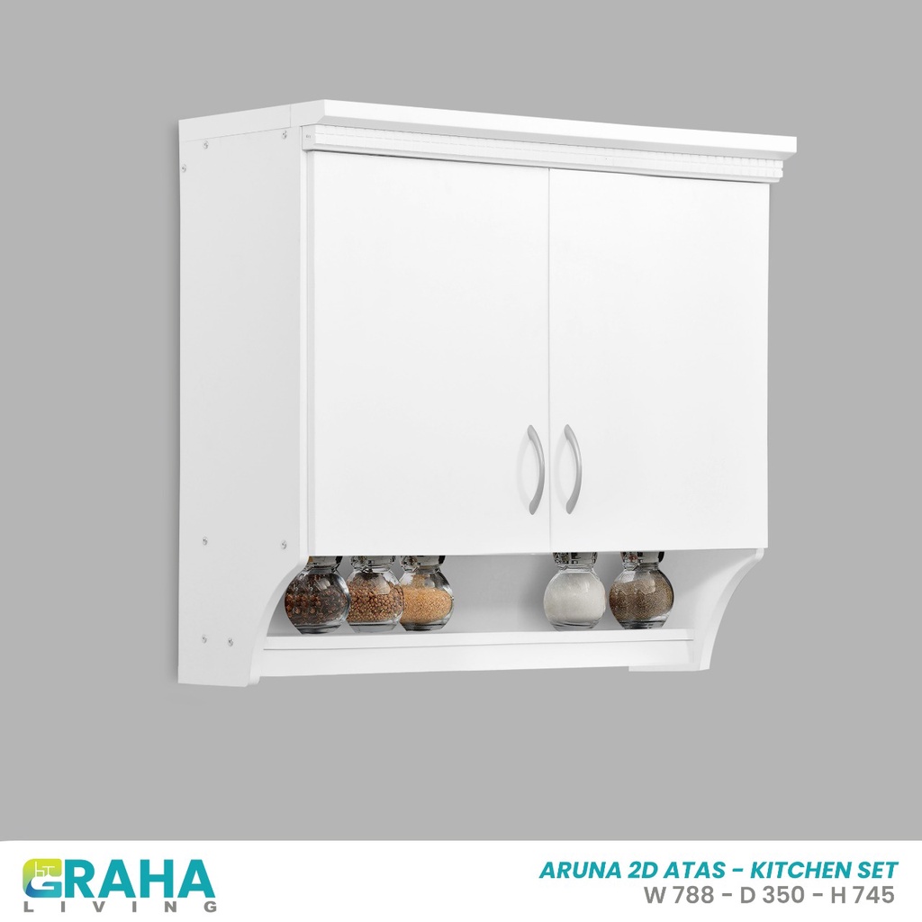 Jual GRAHA - ARUNA Kitchen Set 2 pintu & 3 pintu + sink (tempat cuci piring) | Shopee Indonesia