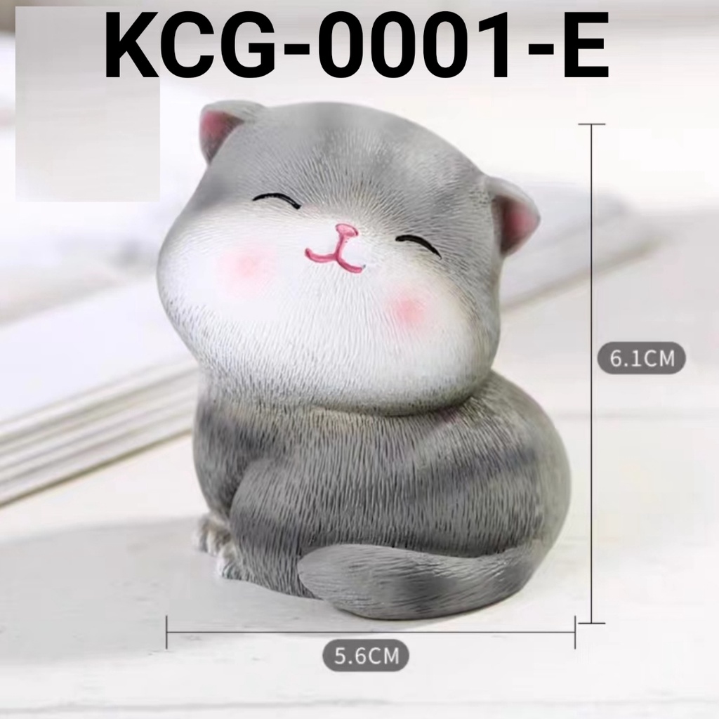 Jual GR-KCG-0001 Cake topper hiasan kue cat meong kucing tidur duduk ...
