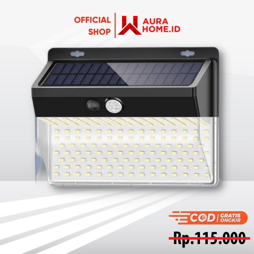 Jual Lampu Solar Panel Sensor Gerak 206 LED 1 PCS / Lampu Solar Cell ...