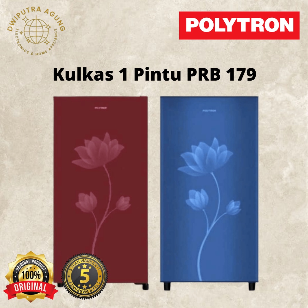 Jual KULKAS 1 PINTU POLYTRON PRB 179 / PRB 159 / 157 LEMARI ES PRB179 ...