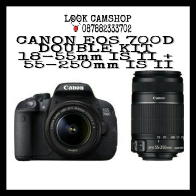 Jual KAMERA DSLR CANON EOS 700D 700 D DOUBLE ZOOM KIT 18-55mm IS II ...