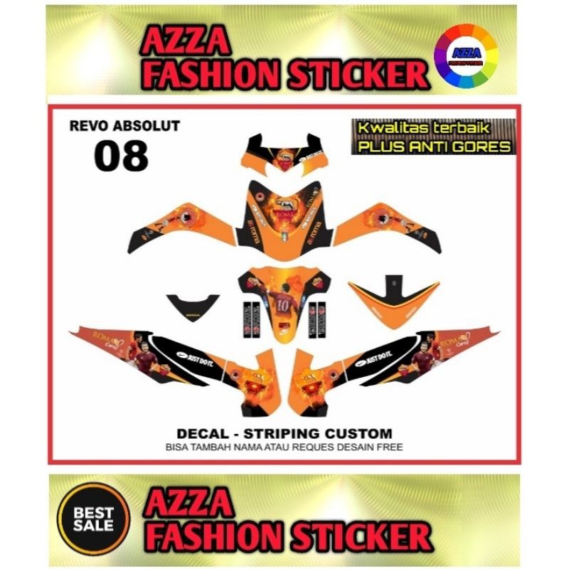 Jual Sticker Striping Decal Revo Absolute, Sticker Decal Honda Revo ...