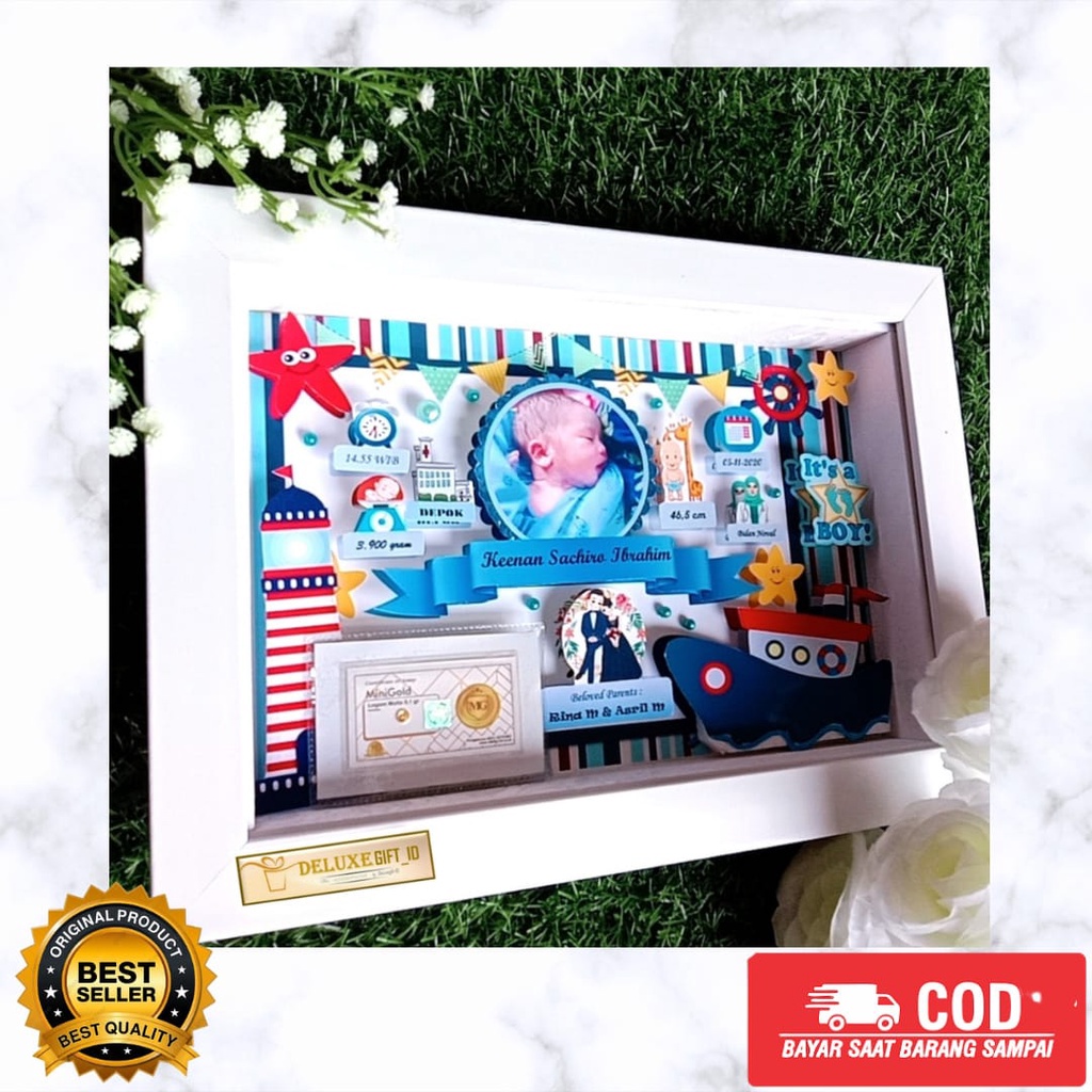 Jual BIODATA BAYI & ANAK 3D atau 2D UKURAN 35 x 25 Cm [Desain PART 2 ...
