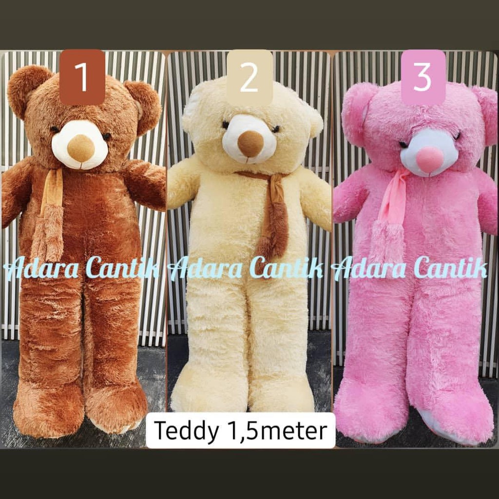 Jual Boneka 1,5 meter Super Jumbo Teddy Bear Beruang Cantik Imut Lucu ...