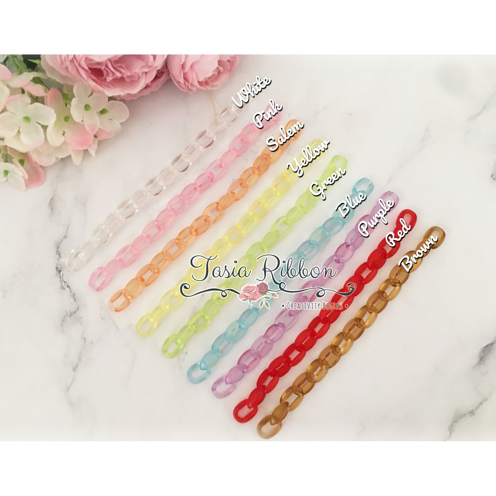 Jual Rantai Oval Small TRANSPARAN (Chain gendut) | Shopee Indonesia