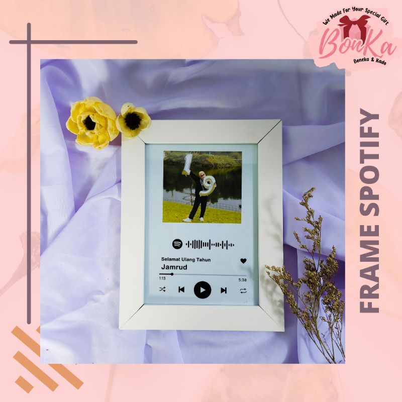 Jual Frame Spotify Bisa Di Scan di aplikasi Spotify / Frame Musik / Frame Spotify / Frame 2D ...