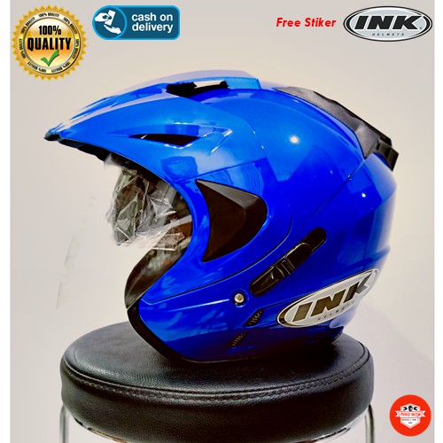 Jual HELM JP INK KW (BIRU DONGKER) | Shopee Indonesia