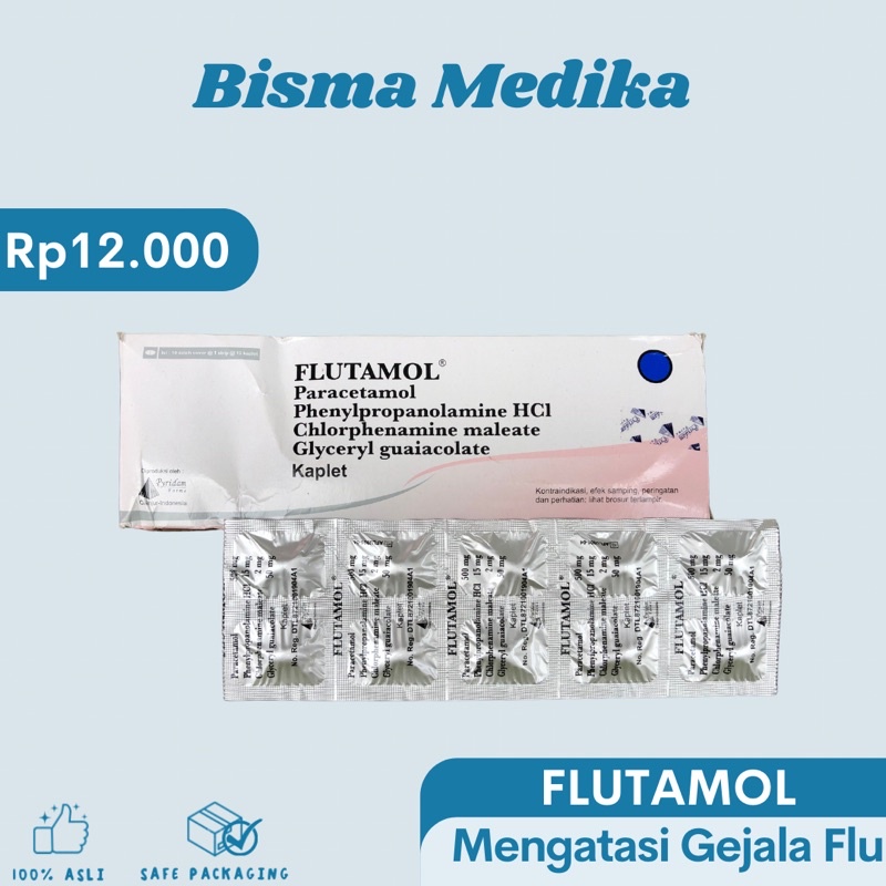 Jual Flutamol Strip, Obat Flu Tablet Strip, Obat Batuk Tablet | Shopee ...