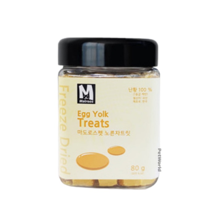 Jual Dftoiu - Matroos Pet Egg Yolk Freeze Dried Treats - Dog Cat Snack ...