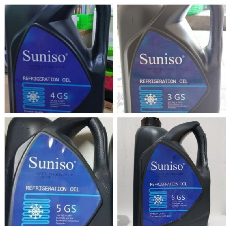 Jual oli Suniso 3gs 4gs 5gs 4 liter Oli kompresor oli compresor 4L ...