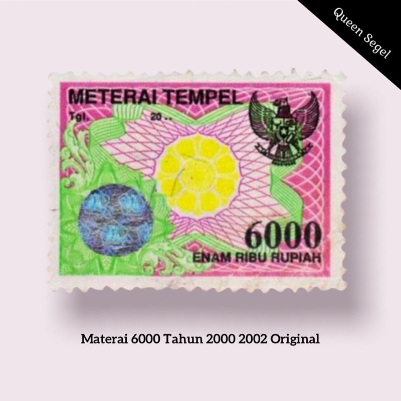 Jual Materai Tahun 2000 2001 2002 Perangko Matrai Tempel Lama Asli ...