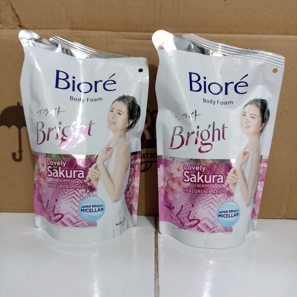 Jual Biore Sabun Mandi Body Foam Bright Lovely Sakura Scent 400 ml (Expired 12/2025) | Shopee ...