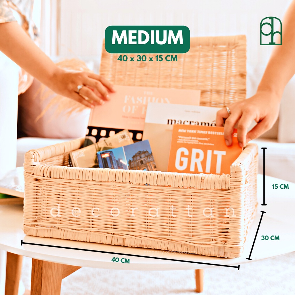 Jual Storage Box Rotan Besar ROTA / Box Penyimpanan Rotan Serbaguna ...