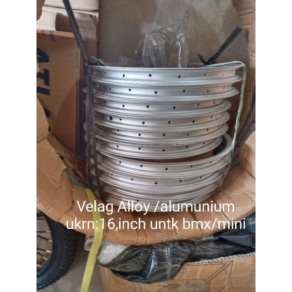 Jual Velag sepeda Alloy/alumunium 16, inch bmx/mini cocok Hub:20-hole ...